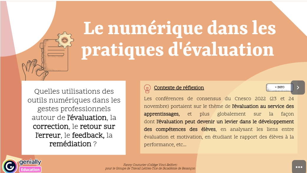 Le numérique dans les pratiques d’évaluation: quels outils, quels usages ? – Lettres et TICE